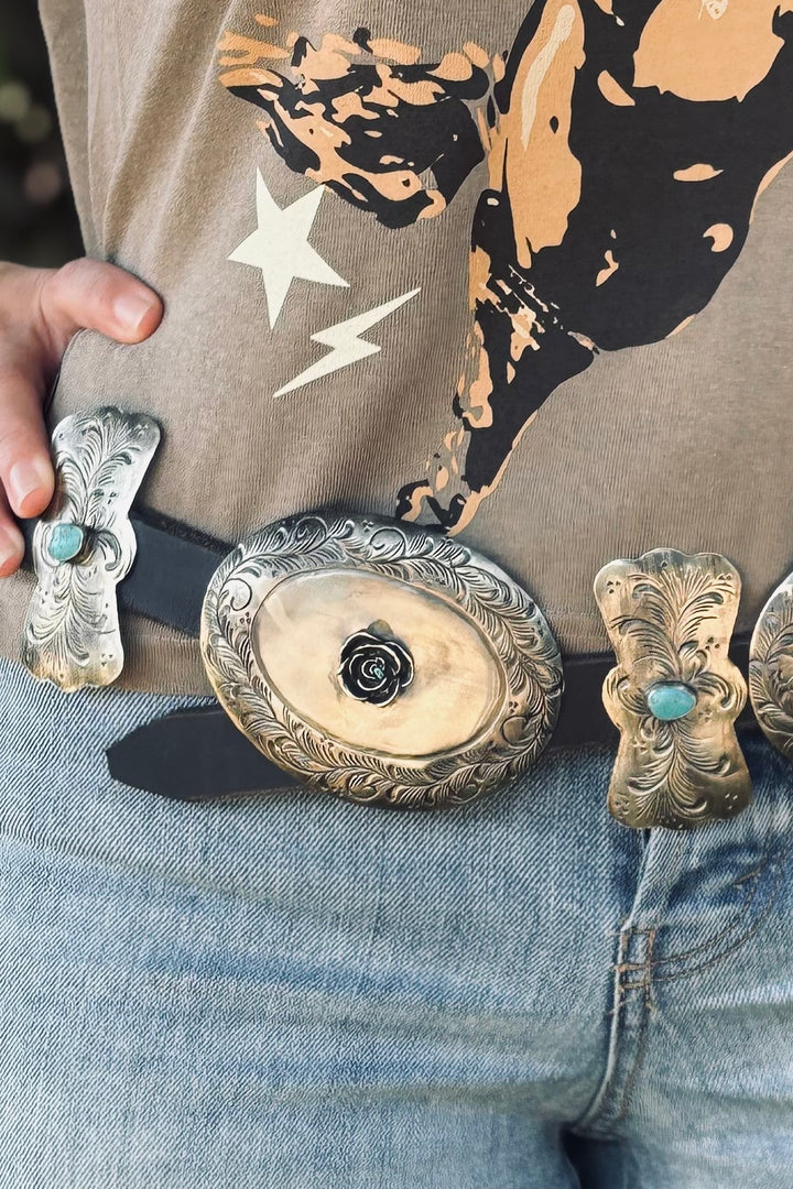 Rose Roundup Concho Belt – Rodeo Quincy